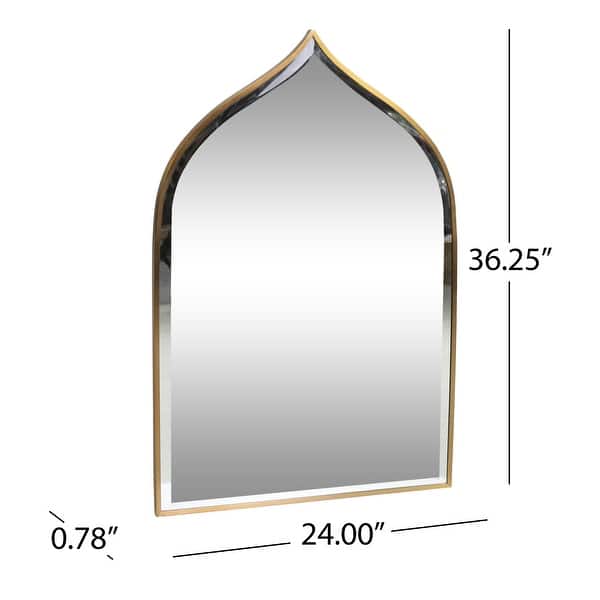 Delliah Contemporary Bell Shaped Wall Mirror by Christopher Knight Home ...