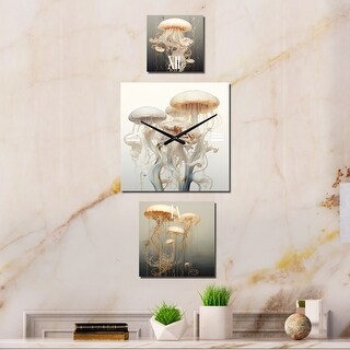 Designart "Minimalism Jellyfish Wonders" Jellyfish Large Modern Wall ...