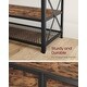TV Stand for TVs up to 70", 3-Tier Console, Steel Frame, Industrial ...