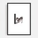 Idog Illustrations Alphabet Animals Dog Greyhound Art Print/Poster ...