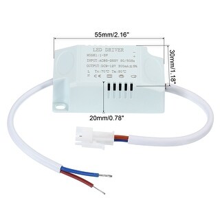 LED Driver 5Pcs AC 85-265V Output Male Connector Rectifier Transformer ...