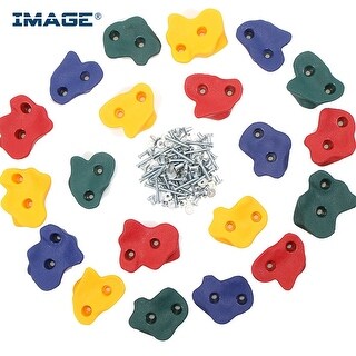 20PCS Rock Climbing Wall Hand Holds for Kids Outdoor Indoor - M - Bed ...