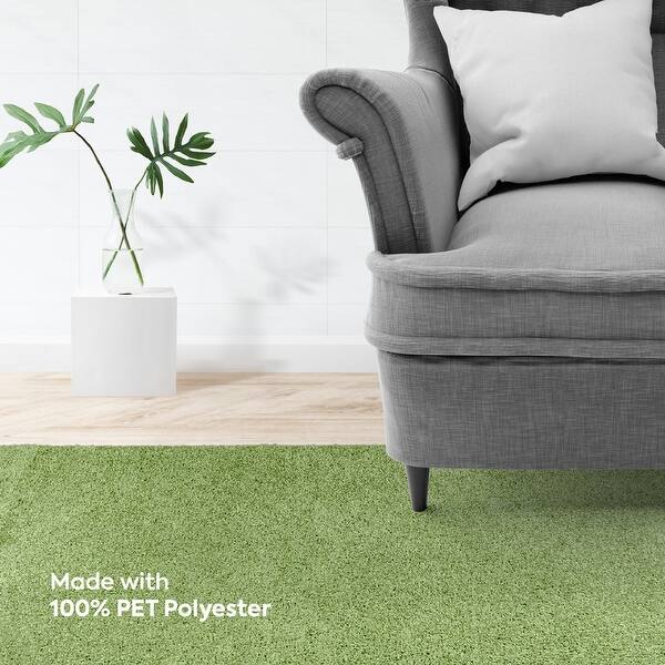 solid lime green rug