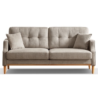 70" Tufted Back Sofa, Multiple Cushions, Cushion Back, Sloped Arm Sofa ...