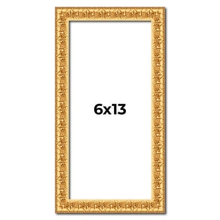 6x13 Frame Gold Real Wood Picture Frame Width 1 inches | Interior - Bed ...