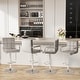 Furniwell Bar Stools Set of 2 Modern Height Adjustable Kitchen Counter ...