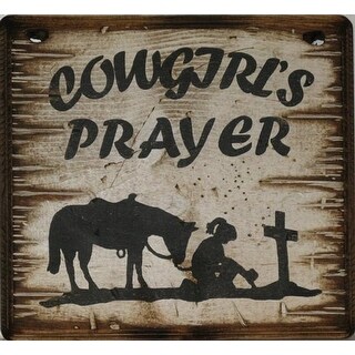 Cowboy Signs Wood Wall Hanging Western Cowgirl Prayer Brown Black - Bed ...