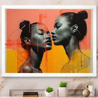 Designart "Vintage Grace Multiple Personality Portrait I" Fractals ...