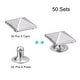 50 Sets Spike Rivet, 10mm Pyramid Rapid Rivet Studs Square Spikes - Bed ...