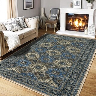 Area Rug Large Rug Premium Thick Rug Traditional Area Rug Non-Slip ...