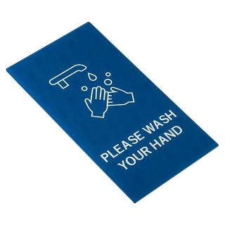 Please Wash Your Hand Sign Acrylic Adhesive Waterproof Label Wall Mount ...