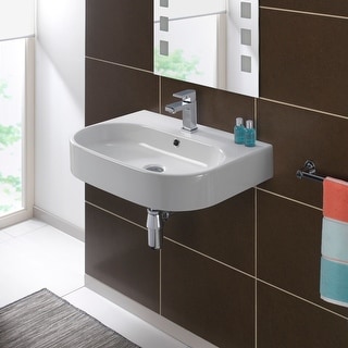 Bissonnet Area Pro 23-5/8" Vitreous China Wall Mounted Bathroom Sink ...
