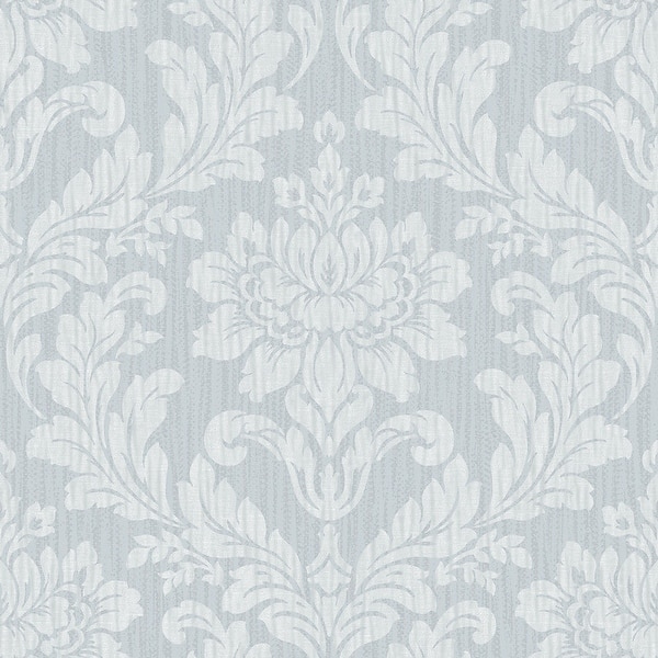 Advantage Galois Light Blue Damask Wallpaper - Bed Bath & Beyond - 34525937
