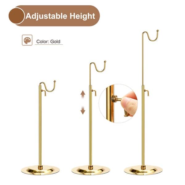 Purse Display Stand Adjustable Tabletop Single Hook Handbag Rack - Gold ...