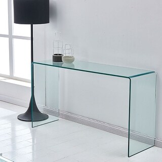 Small Clear Glass Side & End Table, Tempered Glass End Table Small ...