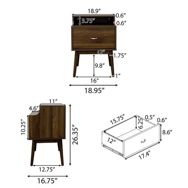 Curtisian Nightstands with Hutch by Christopher Knight Home - On Sale ...
