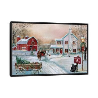 iCanvas "Christmas Tree Farm" by Ruane Manning Framed Canvas Print ...