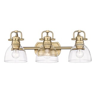 Golden Lighting 3602-BA3 CLR Duncan 3 Light 25" Wide Vanity Light with ...