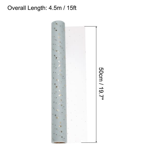 Flower Wrapping Mesh 15ft Floral Bouquet Packaging Moon Net Yarn Grey ...