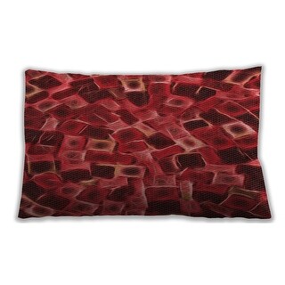 Ahgly Company Patterned Indoor-Outdoor Lava Red Lumbar Throw Pillow ...