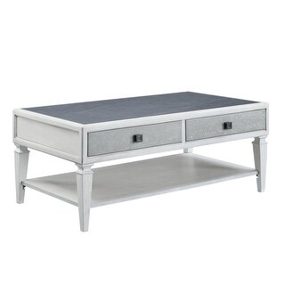 ACME Coffee Table with Storage Drawers and Shelf - Bed Bath & Beyond ...