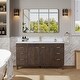 Palos Bath Vanity with Grain Composite Stone Top without Mirror - Bed ...