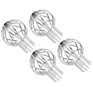 4x Gutter Guard, 3" 304 Stainless Steel Down Pipe Gutter Balloon Guard ...
