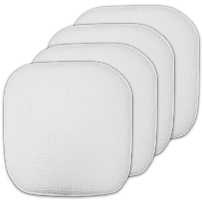 Sweet Home Collection Honeycomb Memory Foam No Slip Back Chair Pad ...