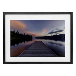 Stupell Priest Lake Stacked Pink Under Glass Framed Design By Jeff Poe ...