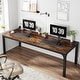 78.7 Inches Extra Long Computer Desk 2 Person Desk Large Writing Desk ...