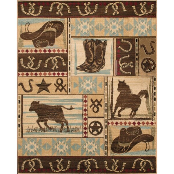 Brooklyn Rug Co Rosanna Southwestern Symbols Jute Area Rug - Bed Bath ...
