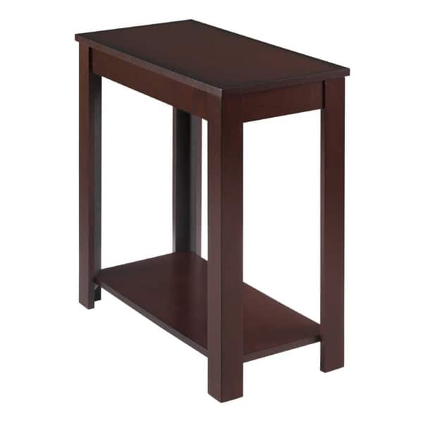Contemporary Chairside Table， End Table, with Open Bottom Shelf， 1Pc ...