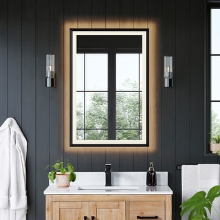 Apollo Rectangular Anti-Fog Dimmable Modern Bathroom/Vanity LED Lighted ...