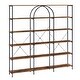 6 Tier Bookcase Home Office Open Bookshelf, Vintage Industrial Style ...