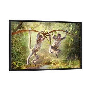 iCanvas "Little Monkeys" by Trudi Simmonds Framed - Bed Bath & Beyond ...