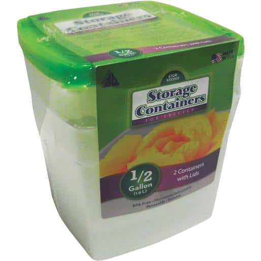 Arrow Plastic 1/2Gal Storage Container 04505 Unit: PKG - Bed Bath ...