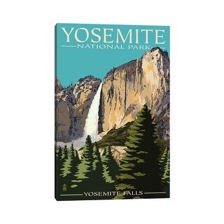 iCanvas "Yosemite National Park (Yosemite Falls II)" by Lantern Press ...