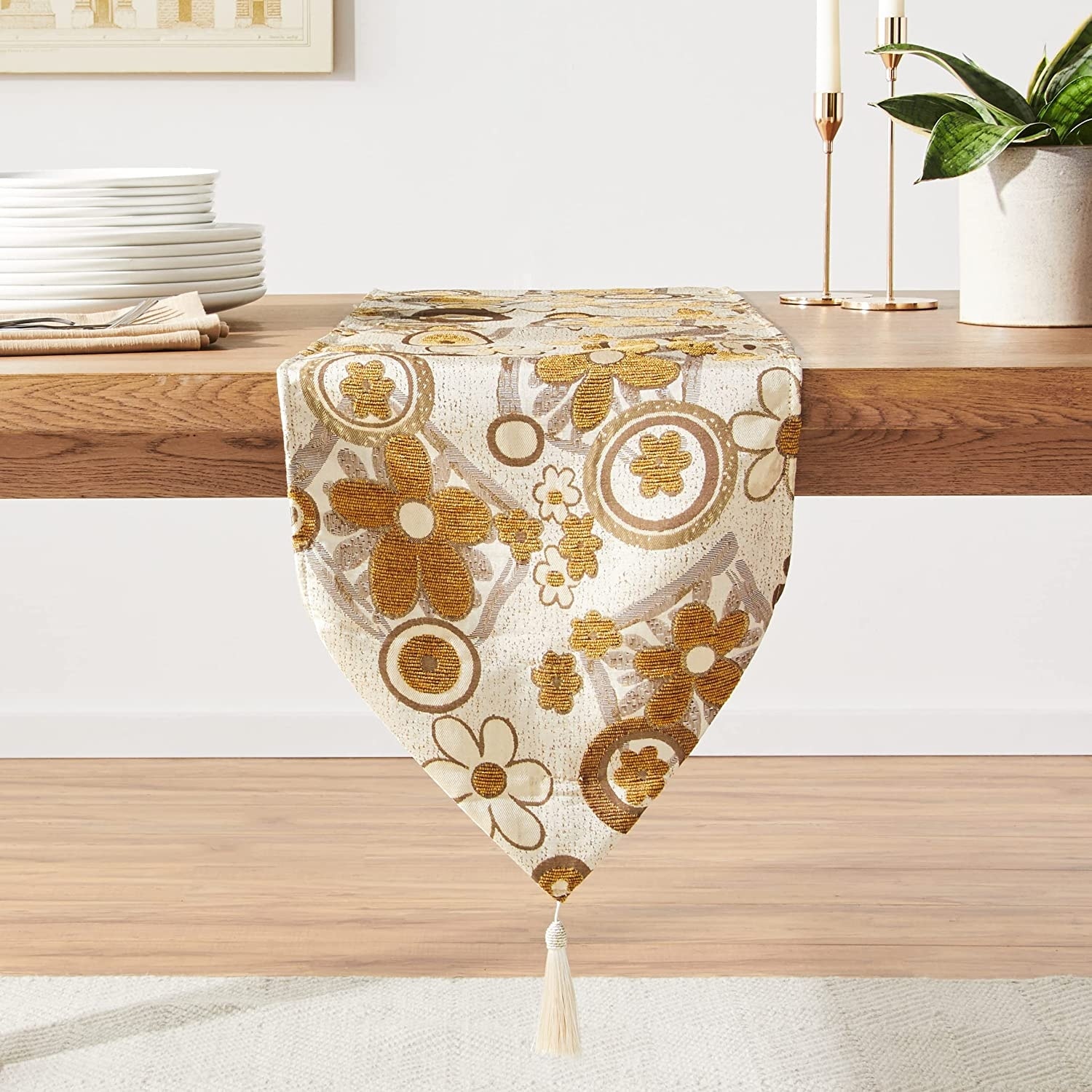 chenille table runner