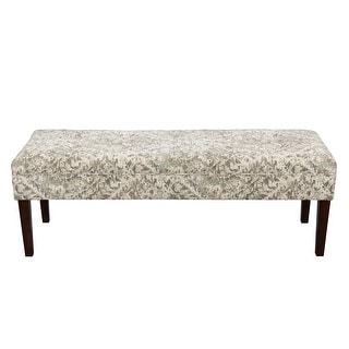 Beige Transitonal Upholstered Living Room Entryway Bench - Bed Bath ...