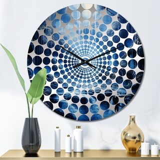 Designart "Fantasy Gravity waterfalls" Blue Waterfall Clocks ...