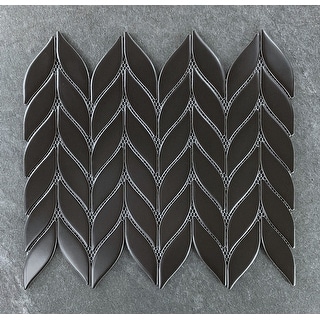 Petal/Leaf Matte Porcelain Mosaic Tile - Wall & Floor Use - 1 Case (15 ...