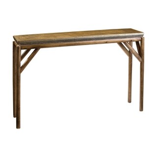 48" Metallic Champagne Console Table with Sun Washed Legs - Bed Bath ...