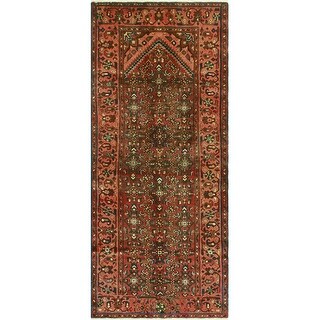 Fine Vintage Distressed Bakir Rust/Brown Runner - 3'6" x 8'5" - Bed ...