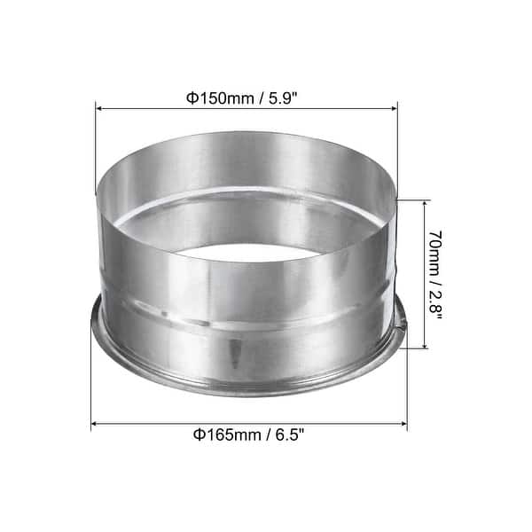 6" Vent Duct Connector Flange Fitting Duct Air Tight Couplings Vent ...