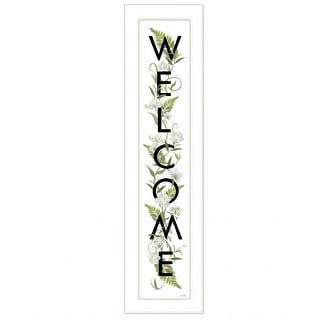 Welcome Sign II 1 White Framed Print Wall Art - Bed Bath & Beyond ...