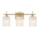 Bellevue SHBF14699 3 Light 22" Wide Vanity Light with Strié Glass - Bed ...