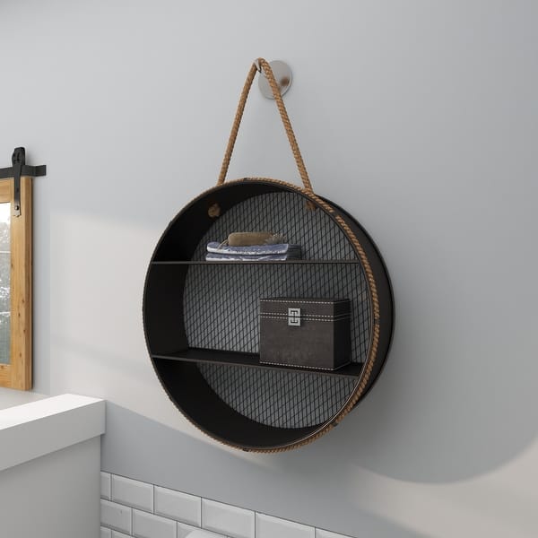 circle shelf black