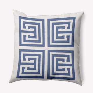 Greek Key Decorative Indoor/Outdoor Pillow - Bed Bath & Beyond - 36887385