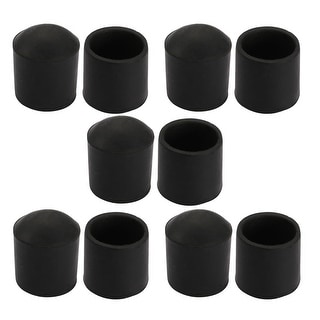 10pcs Furniture Desk Chair Round Rubber Leg Tip Cap 18mm Inner Diameter ...