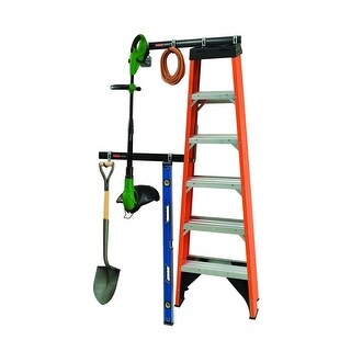 FastTrack Garage Organization Steel All-in-One Rail & Hook Wall Hanging ...